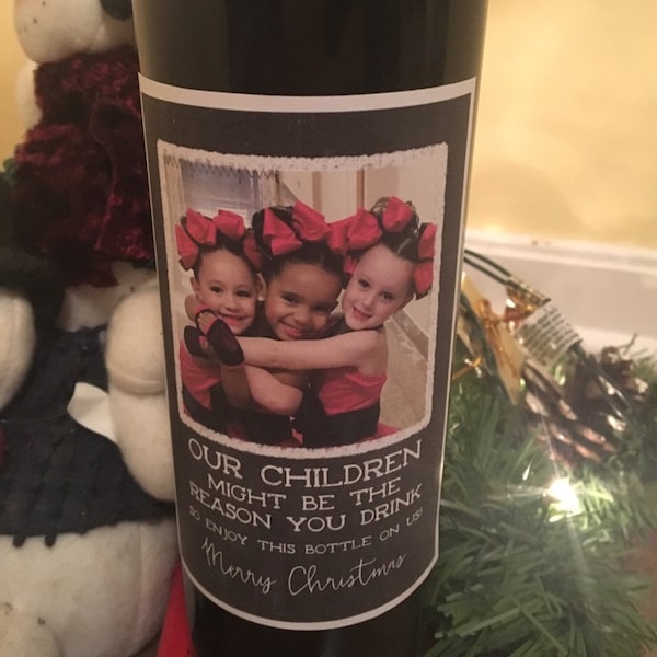 PERSONALIZED Wine Label 'OUR CHILDREN Might Be the Reason You Drink ...