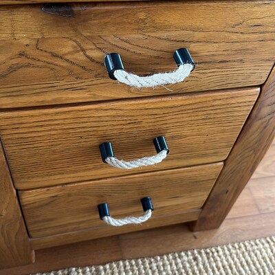 Rustic JUTE ROPE Handle Home Decor Drawer Pull - Etsy