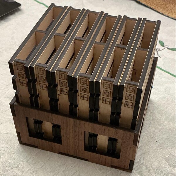 Boxed Pallet Coaster Svg Files, Vector Files for Wood Laser Cutting - Etsy