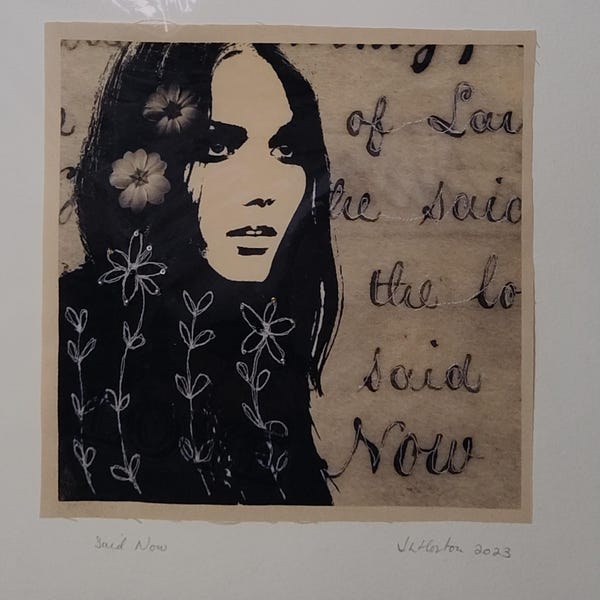 The Angel, Found Poem, Cut and Paste, Original Conceptual Art, Art on Paper, Unique Gift, Poetry ...