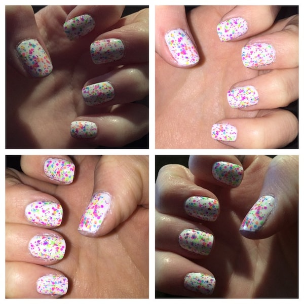 FRECKLES: NEON Uv/blacklight Glitter Pop Nail Polish Topcoat/ Indie ...