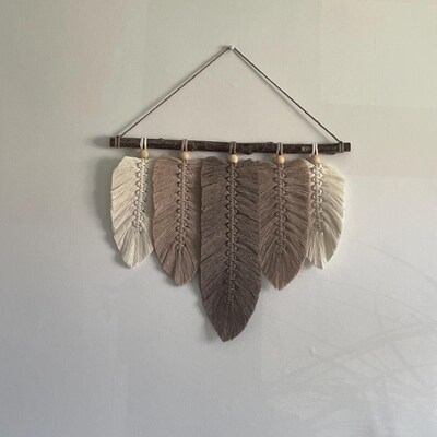 Macramé Bunny/rabbit Ears Wooden Teether Ring and Pacifier/dummy Clip ...