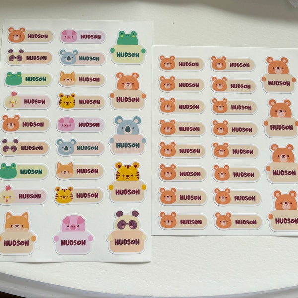 Kid Name Label｜laminated Kid Name Sticker｜waterproof Kid Name｜kids ...