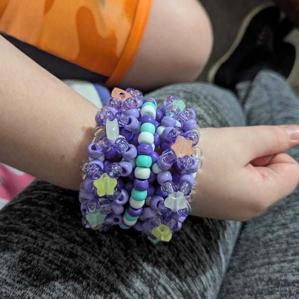 Epic Kandi ROTATING Cuff With GLOW in the Dark Stars! - Etsy