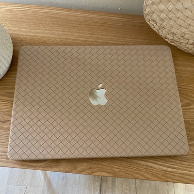 Woven Leather Milky Beige Hard Case Cover for MacBook Air 13 MacBook ...