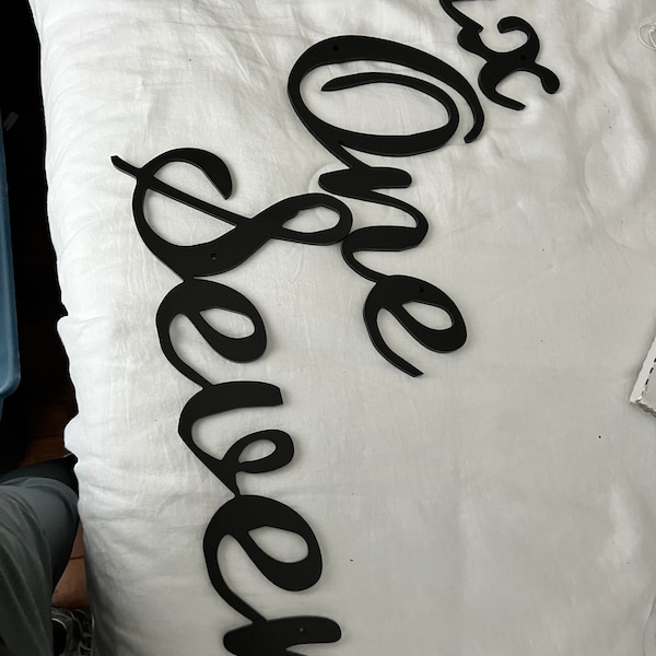 Large Colonial Cursive House Numbers - Etsy