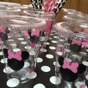 Minnie Mouse Party Cups, Minnie Mouse Birthday Cups, Minnie Mouse Baby ...
