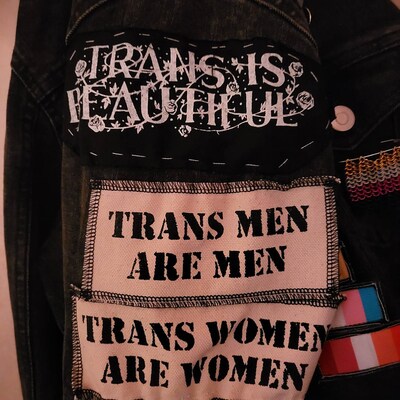 TRANS IS BEAUTIFUL Patch Support Human Beings Not Dated Morality Issues ...