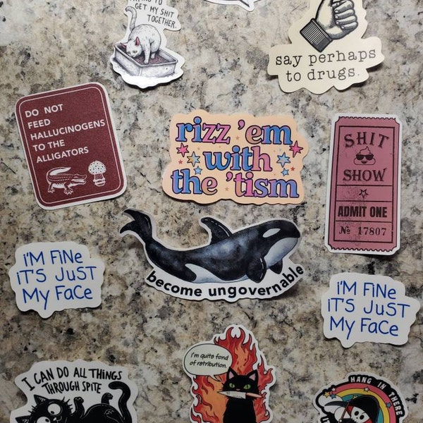 Rizz 'em With the 'tism Sticker: Autism Awareness Decal - Etsy