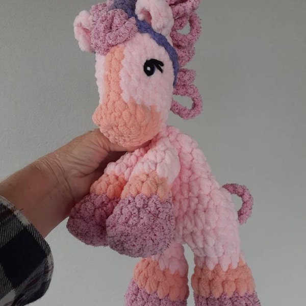 BUNDLE Paylin the Pony STUFFIE + SNUGGLER Crochet Pattern | No Sew Low ...