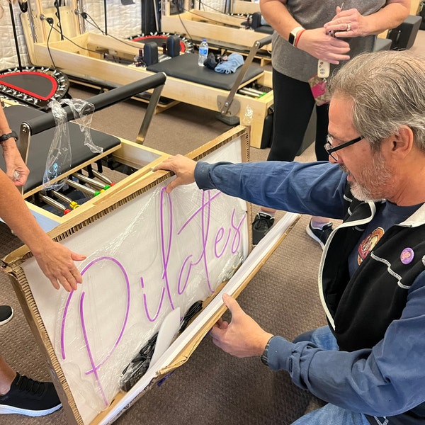 Pilates Neon Sign Custom Handmade Art Neon Light Company LOGO for Wall ...