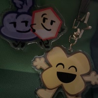 BFDI Keychains 2.5 Acrylic Firey, Bubble, Teardrop, Golfball ...