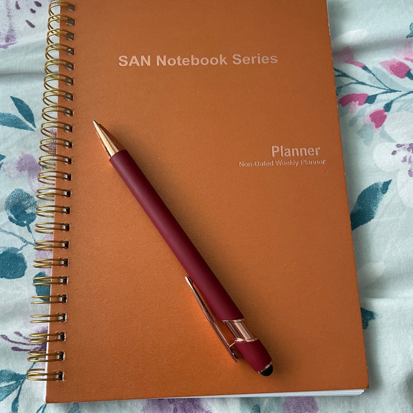 The New A5 Spiral Planner/notebook With Touch-screen Stylus Pen With ...
