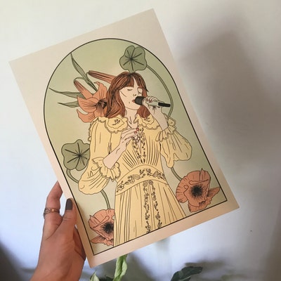 Florence Welch Florence and the Machine Art Nouveau Inspired ...