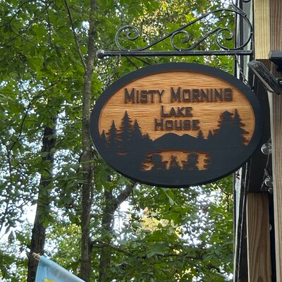 Estate Sign Custom Carved Rustic Outdoor Exterior Wood Address - Etsy