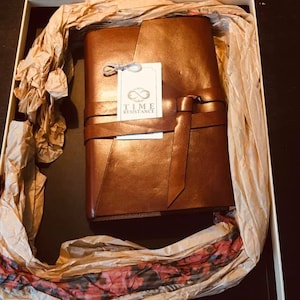 Leather Journal for Men, Refillable Cover, A5 Notepad, Personalized ...