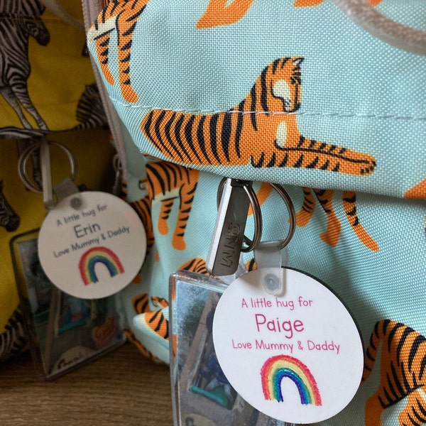 Personalised School Keyring, Personalised Nursery Keyring, Starting ...