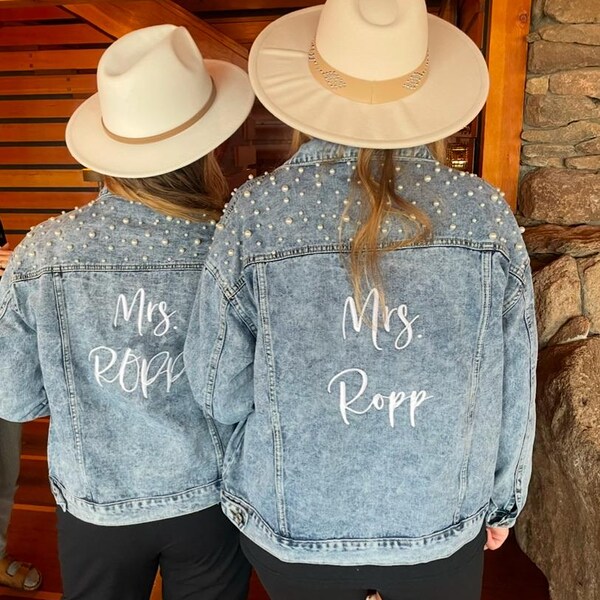 Embroidered Bride Denim Jacket, Bride Jean Jacket, Future Mrs Jacket ...