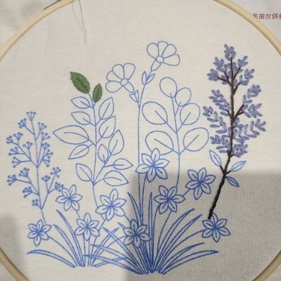 Set of 3 Embroidery Kit for Beginner Modern Embroidery Kit With ...