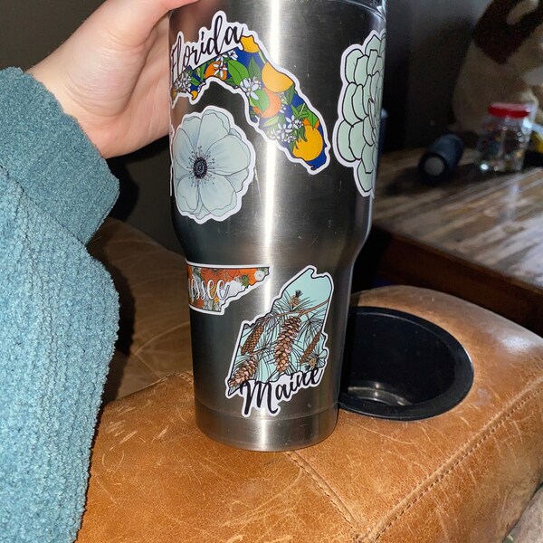 Maine State Flower Waterproof Vinyl Sticker | Matte Bumper Sticker ...