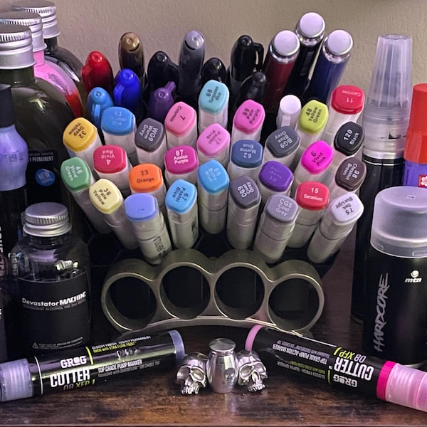 Marker Organizer Stand - Practical & Chic Storage Dry Erase Marker ...