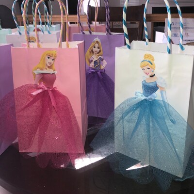 10 Pieces Frozen Elsa Anna Paper Tutu Birthday Favor Goody Gift Bags - Etsy