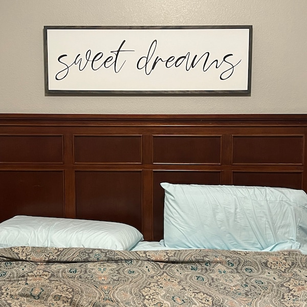 Master Bedroom Sign | Sweet Dreams Wood Sign | Bedroom Wall Decor ...
