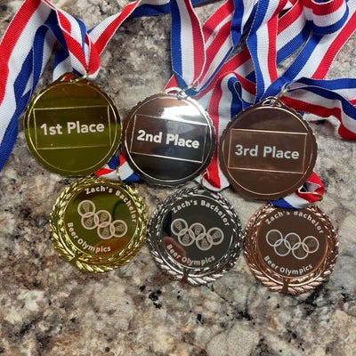 Award Medals Custom Personalized Etched Design for Tournaments and ...
