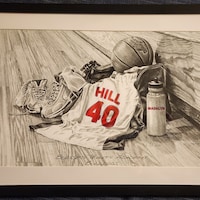 Personalized Basketball Print With Team Colors Basketball - Etsy