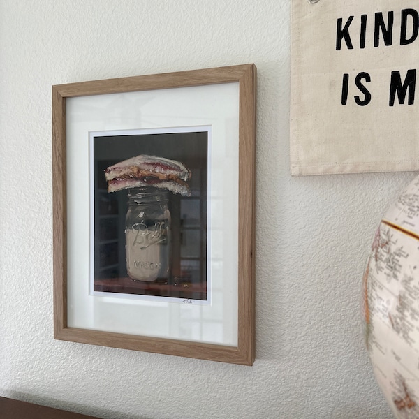 PBJ & Jar of Milk - NOAH VERRIER Original Still Life Oil Painting ...