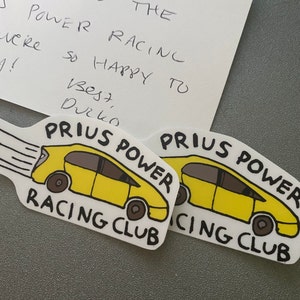 Prius Power Racing Club™ Sticker / Gift for Your Favorite Prius ...