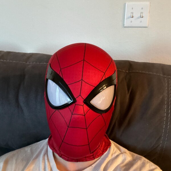 Black Spiderman Mask,tobey Maguire Spiderman Mask With Faceshell Lenses ...