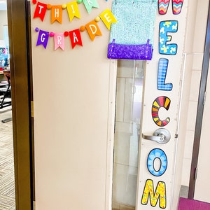 Welcome Rainbow Banner/classroom Decor/homeschool Decor | Etsy