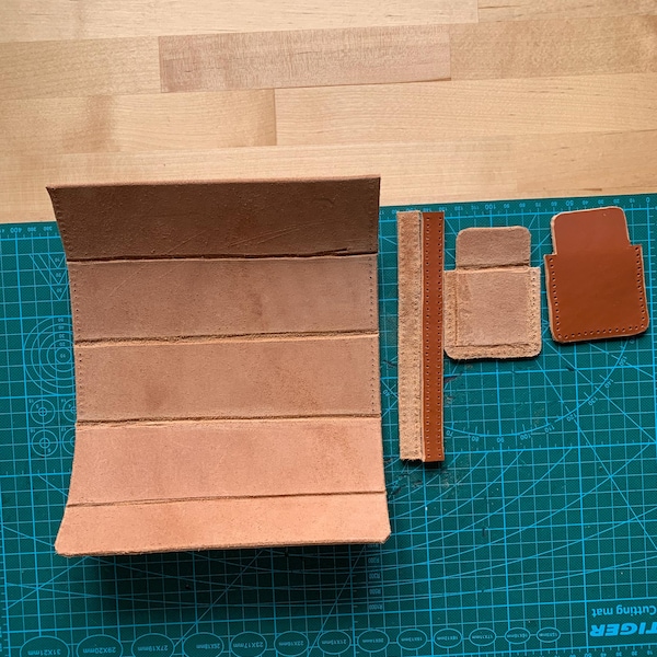 PDF Pattern | Retro Pencil Box | Leather Pencil Box | Leather Craft DIY ...