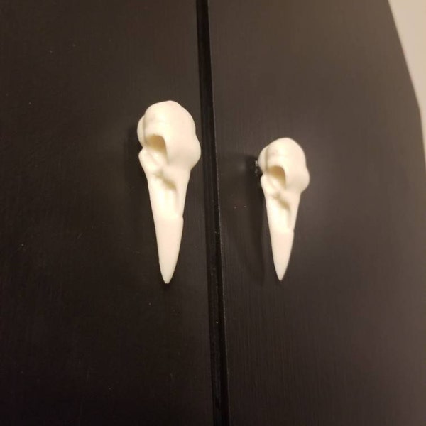 Raven Skull Cabinet Wardrobe Door Knobs, Modern Drawer Knob Handles ...