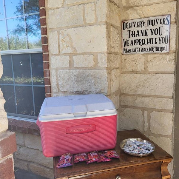 Delivery Driver Appreciation - Rustic Looking Metal Sign - Color ...
