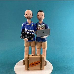 Tall Bride & Short Groom Custom Handmade Wedding Cake Topper - Etsy