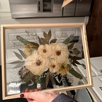Pressed Bouquet Framecustom Bouquet Preservation Wedding Flower ...