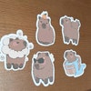 Bread Cat Sticker Set Cute Cat Sticker Waterproof Durable Stickers ...