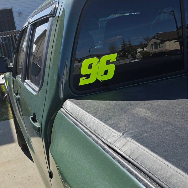 3 X Custom Racing Numbers - Vinyl Stickers Decals - Race Motorcycle ...