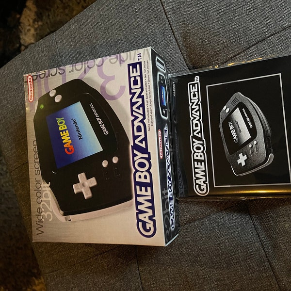 Gameboy Advance Console Box and Manual Black - NO Console Included (16 ...