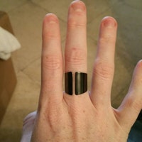 Black Cuff Ring / Open Front Black Ring / Armour Ring / Black Jewelry ...