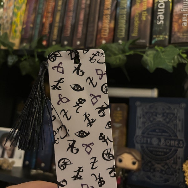 Shadowhunters Rune Bookmark | Double Sided | Shadowhunters Gift ...