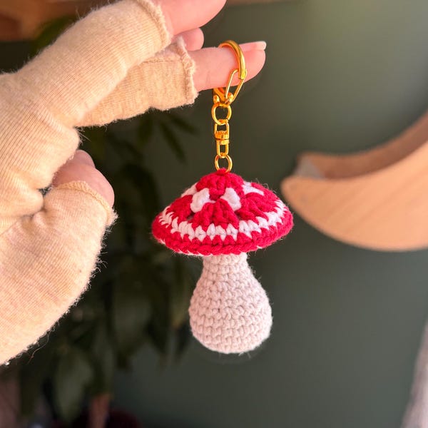 Mushroom Crochet Pattern: Keychain & Decor Motifs (PDF Pattern) - Etsy