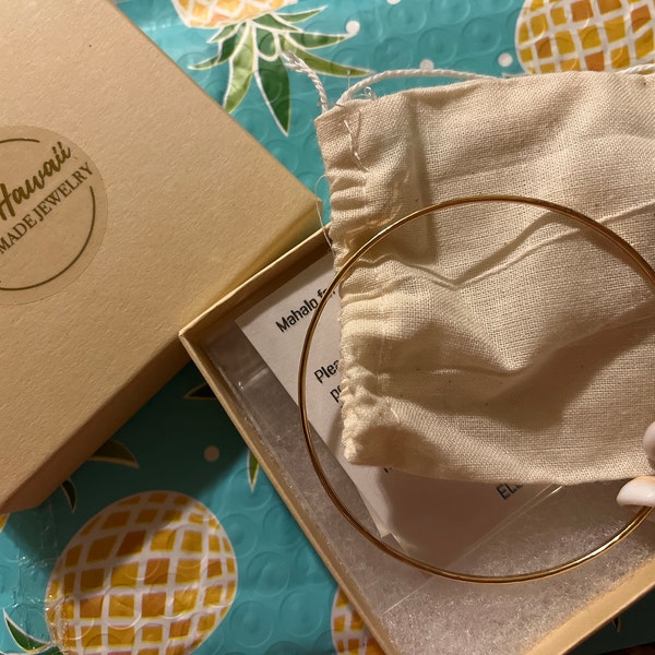 Custom Gold Hawaiian Shell Bangle, Shell Bangles, Made in Hawaii, Gifts ...