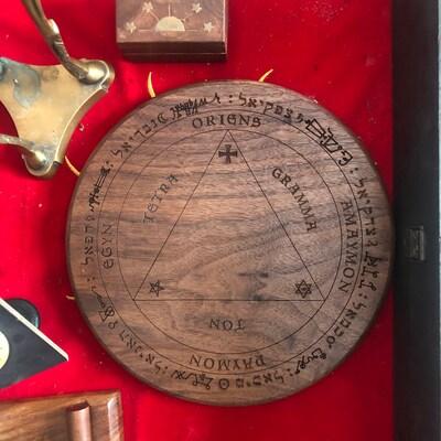 Trithemius Table of Practice 9 Engraved, Solid Wood English Kings ...