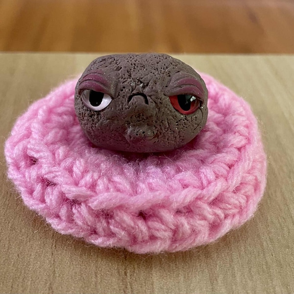 Tiny Rock Pal, Rock Friend, Orginal Sculpture, One of a Kind, Handmade ...
