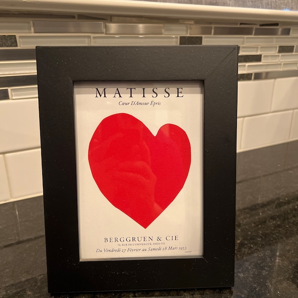 Henri Matisse, Love Gift, Matisse Red Heart, Friend Gift, Dreamy Decor ...