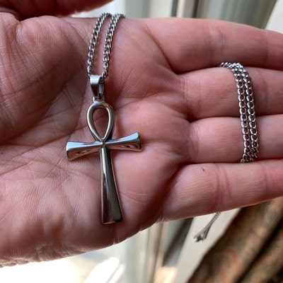 Stainless Steel Ankh Pendant, Hypo Allergenic Jewelry, Spiritual ...