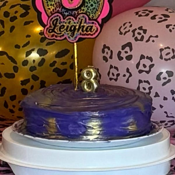 Rainbow Cheetah Cake Topper, Custom Cheetah Cake Topper, Rainbow Animal ...